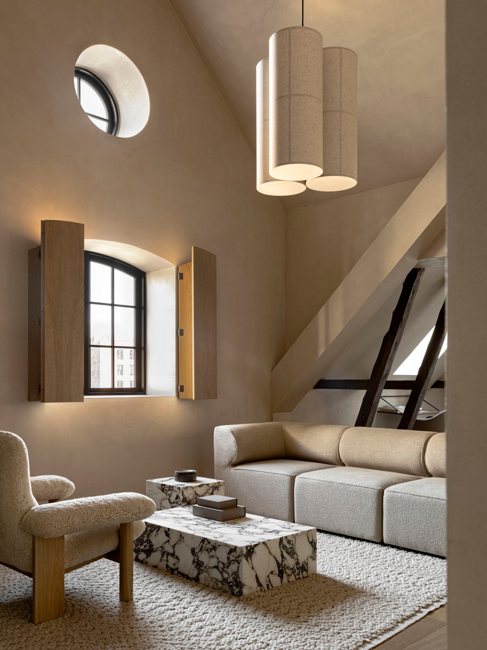 HASHIRA CLUSTER Linen pendant lamp By Audo Copenhagen | design Norm ...