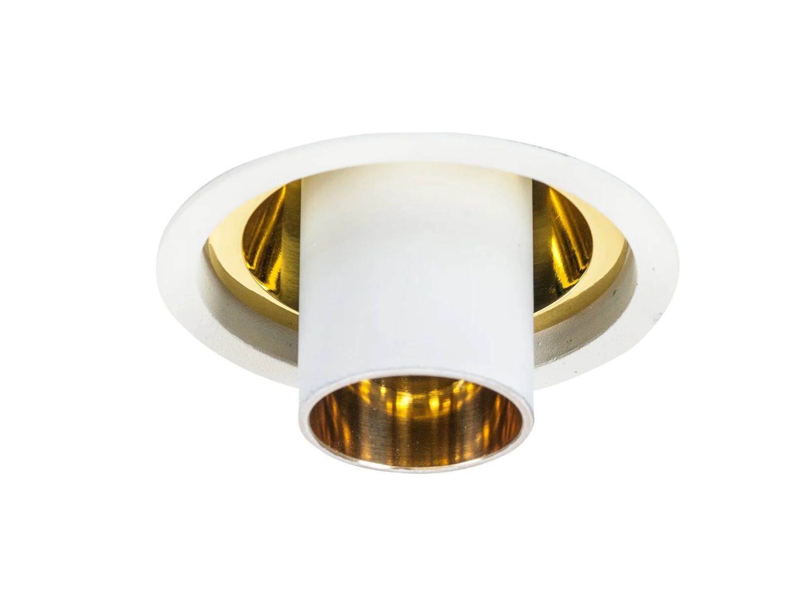 AUREOLE LONG TUBE GOLD REFLECTOR Semi-inset aluminium spotlight By ...