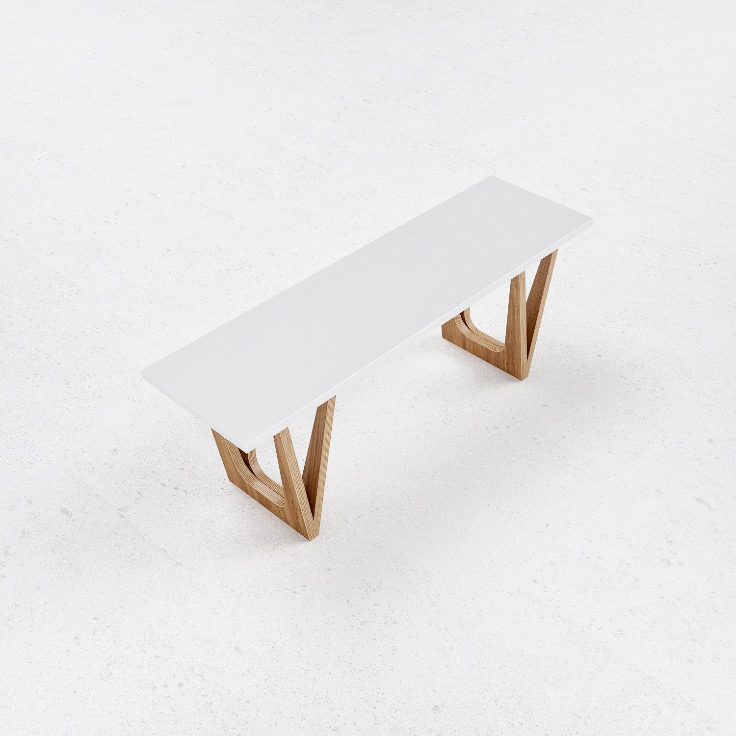 Wood veneer bench seating B2 B Collection By ODESD2 design Svyatoslav Zbroy