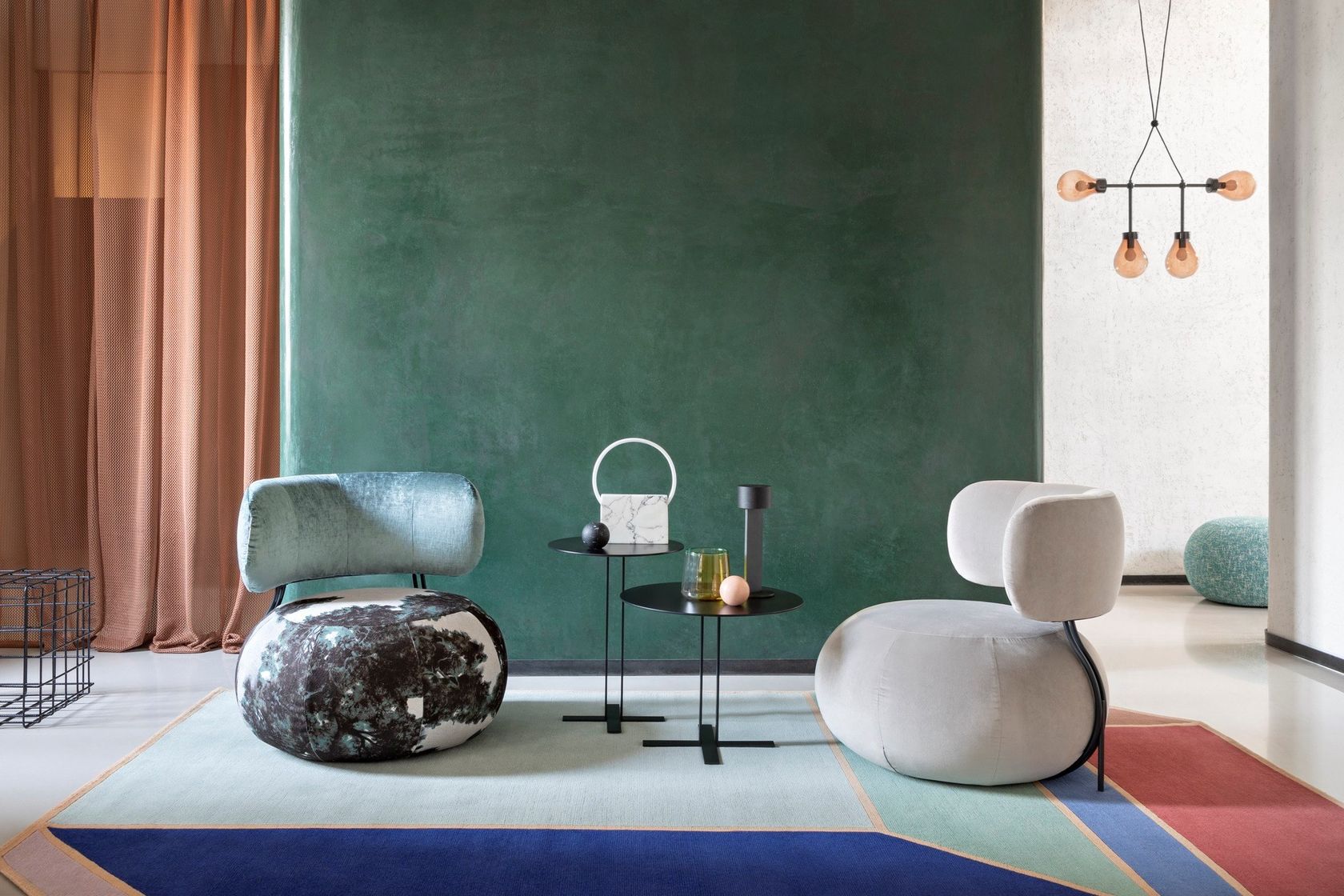 Fabric armchair BABY GEO Geo Collection By Saba Italia design Paolo ...