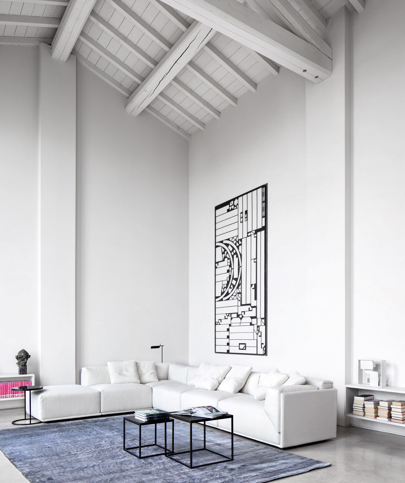 BACON Sectional fabric sofa By Meridiani | design Andrea Parisio