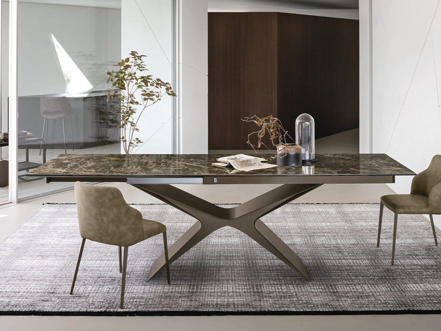 BALTIK | Glass table Rectangular glass table By Sedit