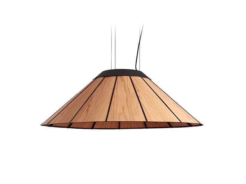 Handmade wood veneer pendant lamp BANGA By LZF design YONOH