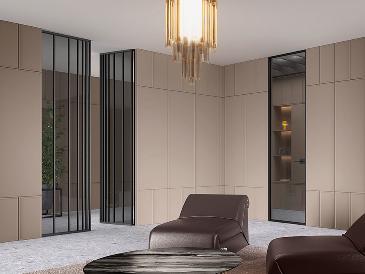 CARBON TAP 60 AND COLOR WALL PANELING Boiserie By BARAUSSE