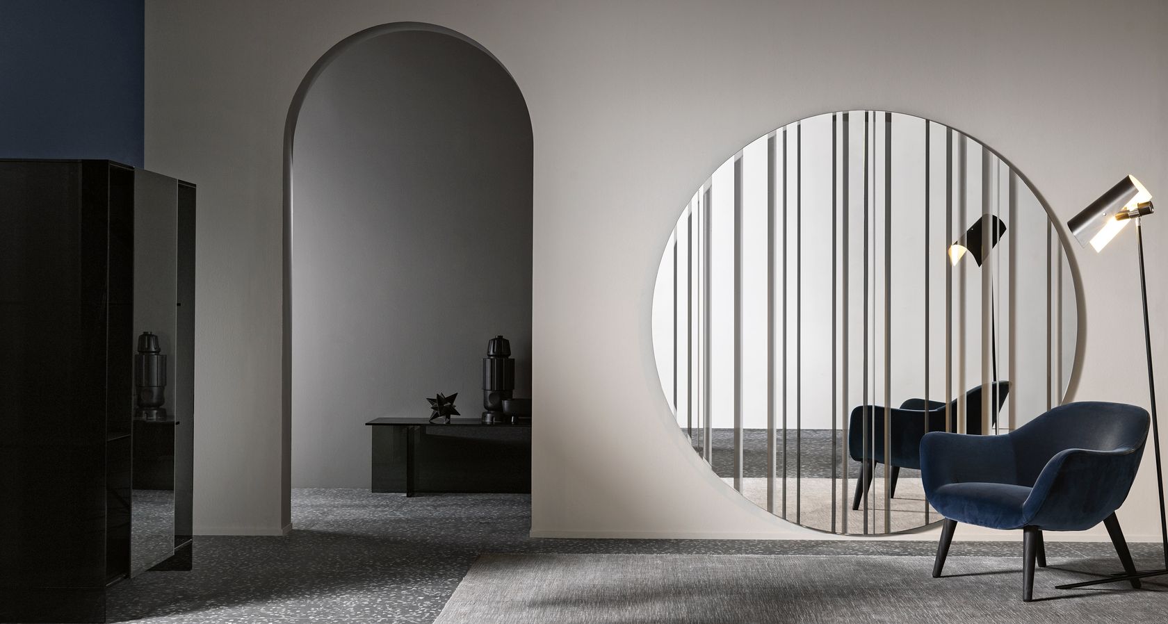 BARCODE Round wall-mounted mirror By Tonelli Design | design Giuseppe ...