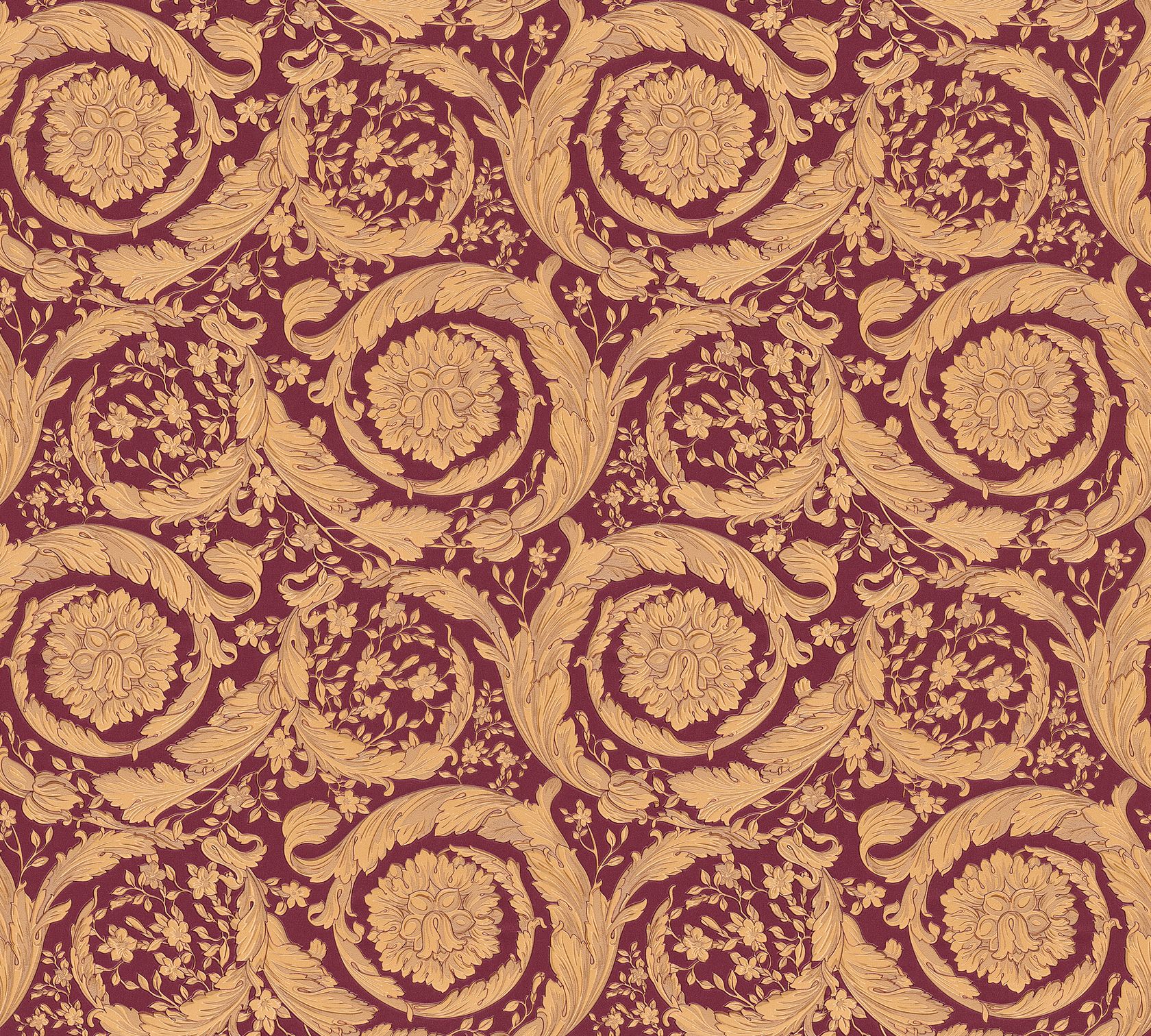 BAROCCO BIRDS | Wallpaper with floral pattern Versace IV Collection By ...