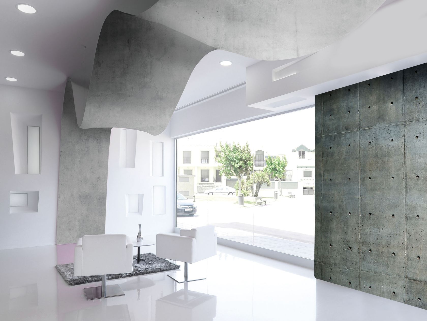 BARRISOL® Concrete effect PVC stretch ceiling / Stretch wall By BARRISOL