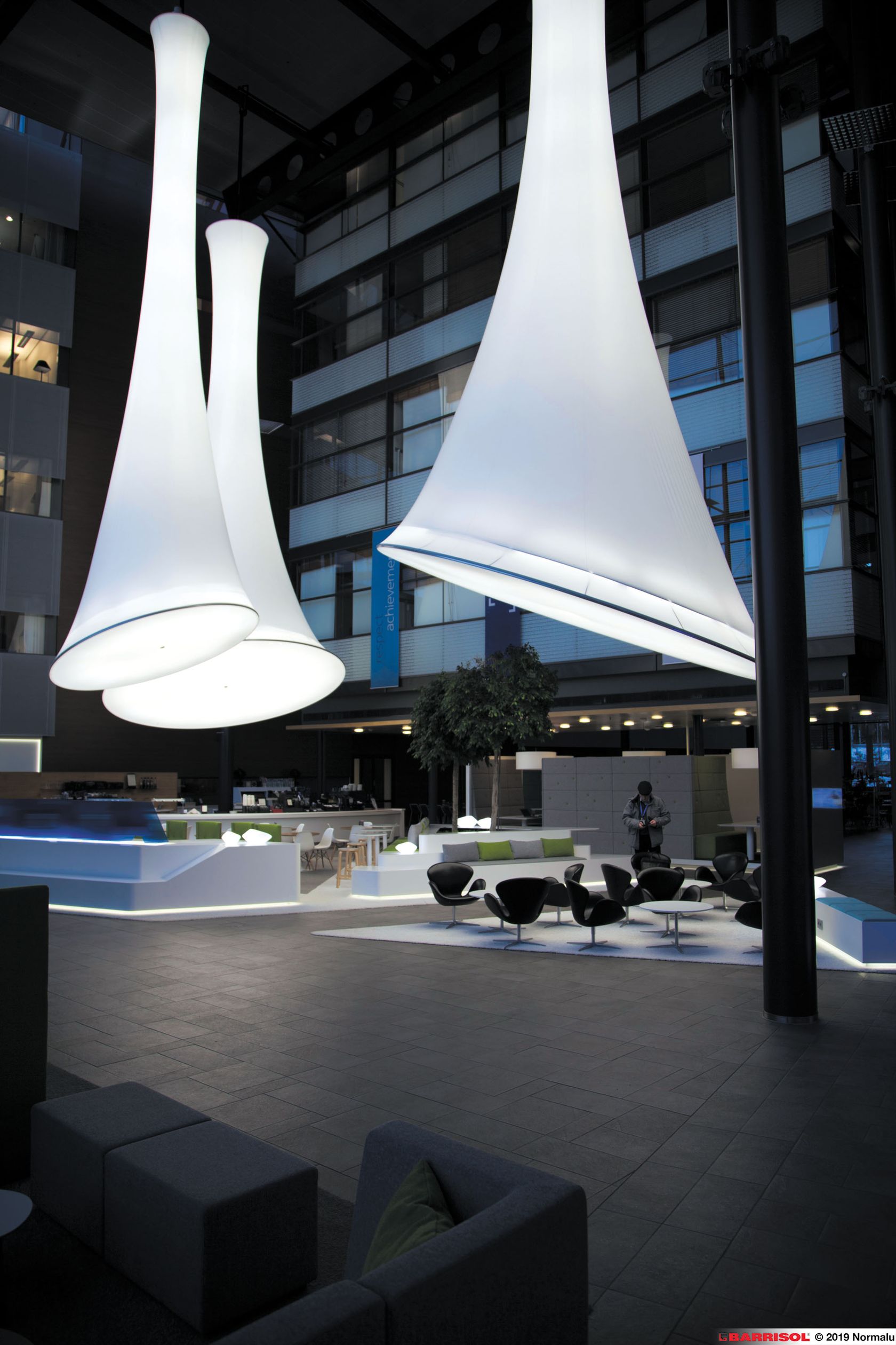 BARRISOL® LIGHTINGS PVC pendant lamp By BARRISOL