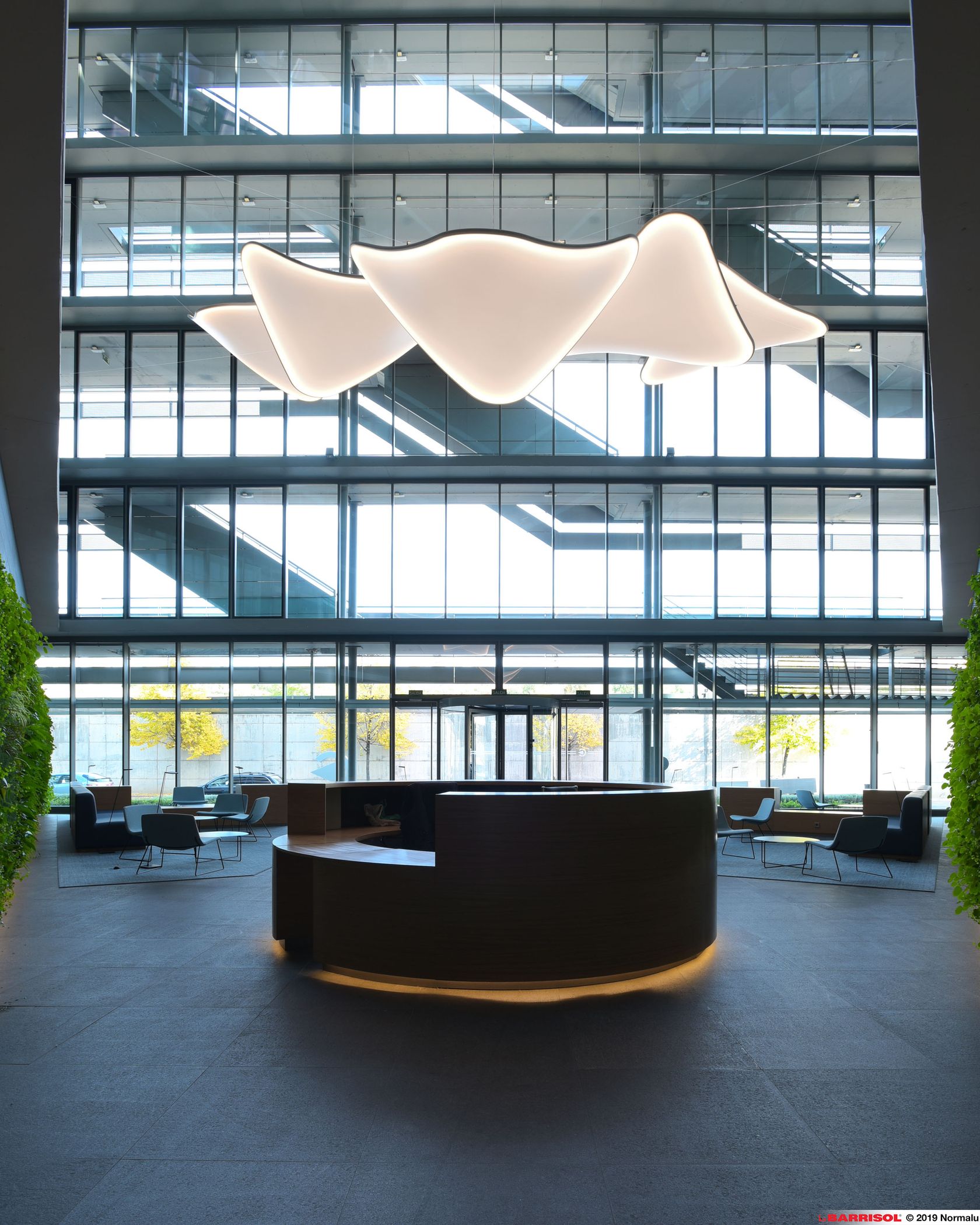 LED Pendelleuchte aus PVC BARRISOL® LOVEGROVE By BARRISOL Design Ross ...