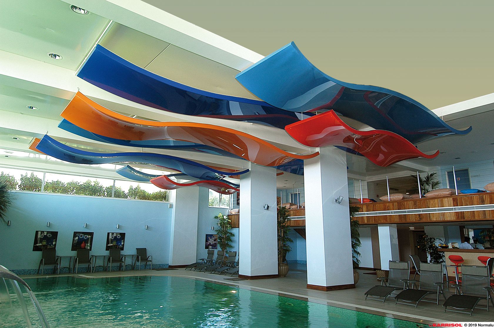 BARRISOL® MODULAR Techo tensado de PVC para interiores By BARRISOL