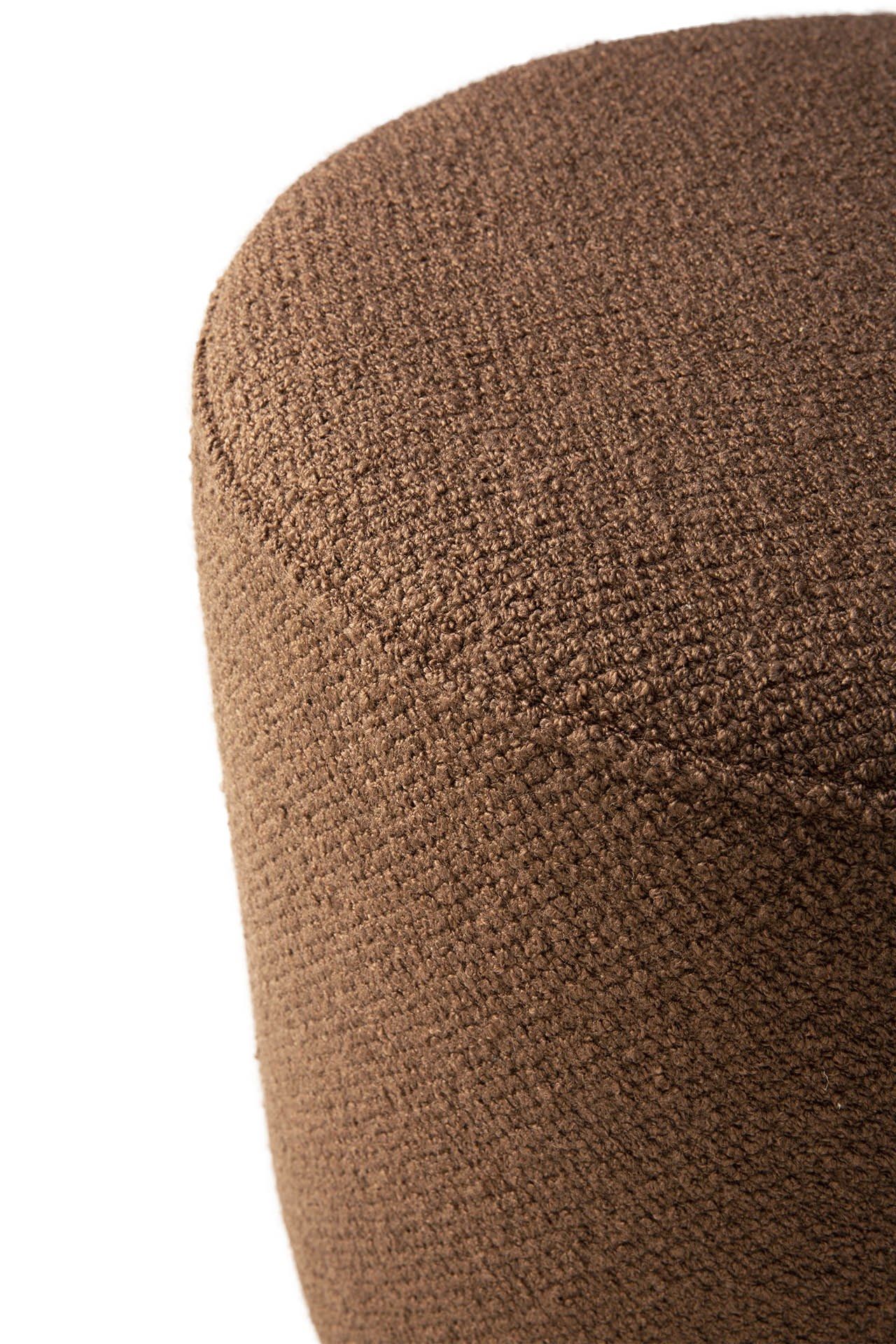 BARROW Upholstered round fabric pouf By Ethnicraft | design Jacques Deneef