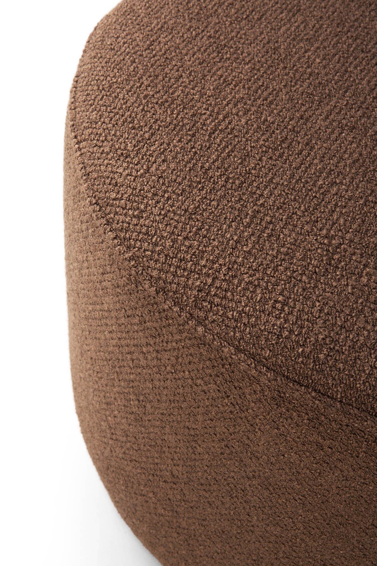 BARROW Upholstered round fabric pouf By Ethnicraft | design Jacques Deneef