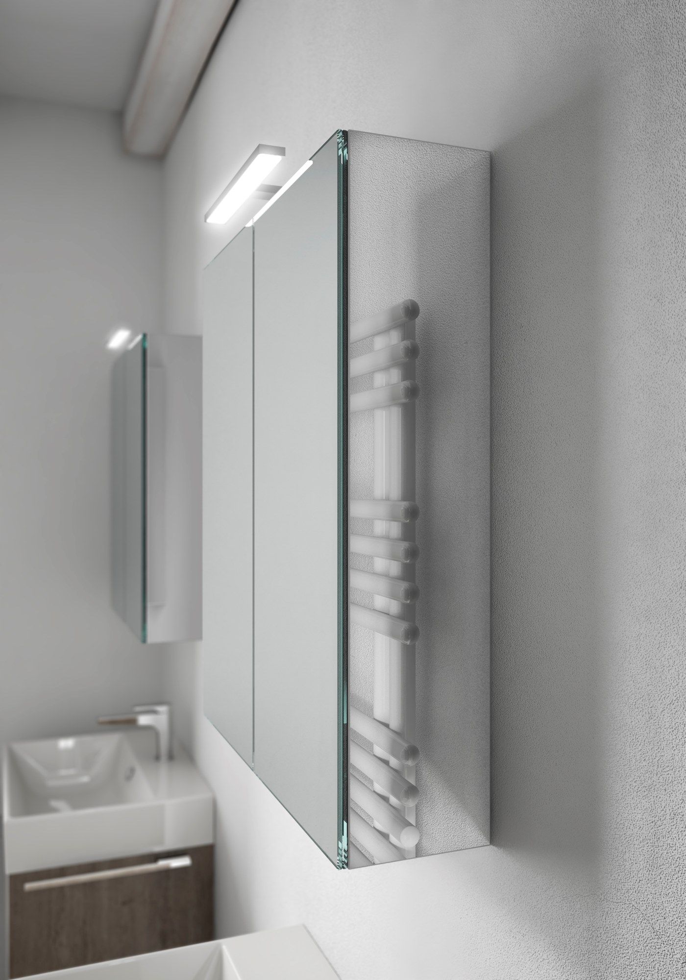 BASIC 07 | Vanity unit Wall-mounted vanity unit with integrated ...