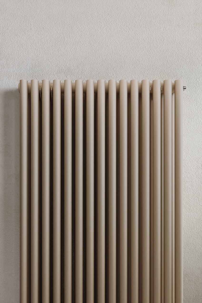BASICS 25 Hot-water vertical wall-mounted decorative radiator By Tubes