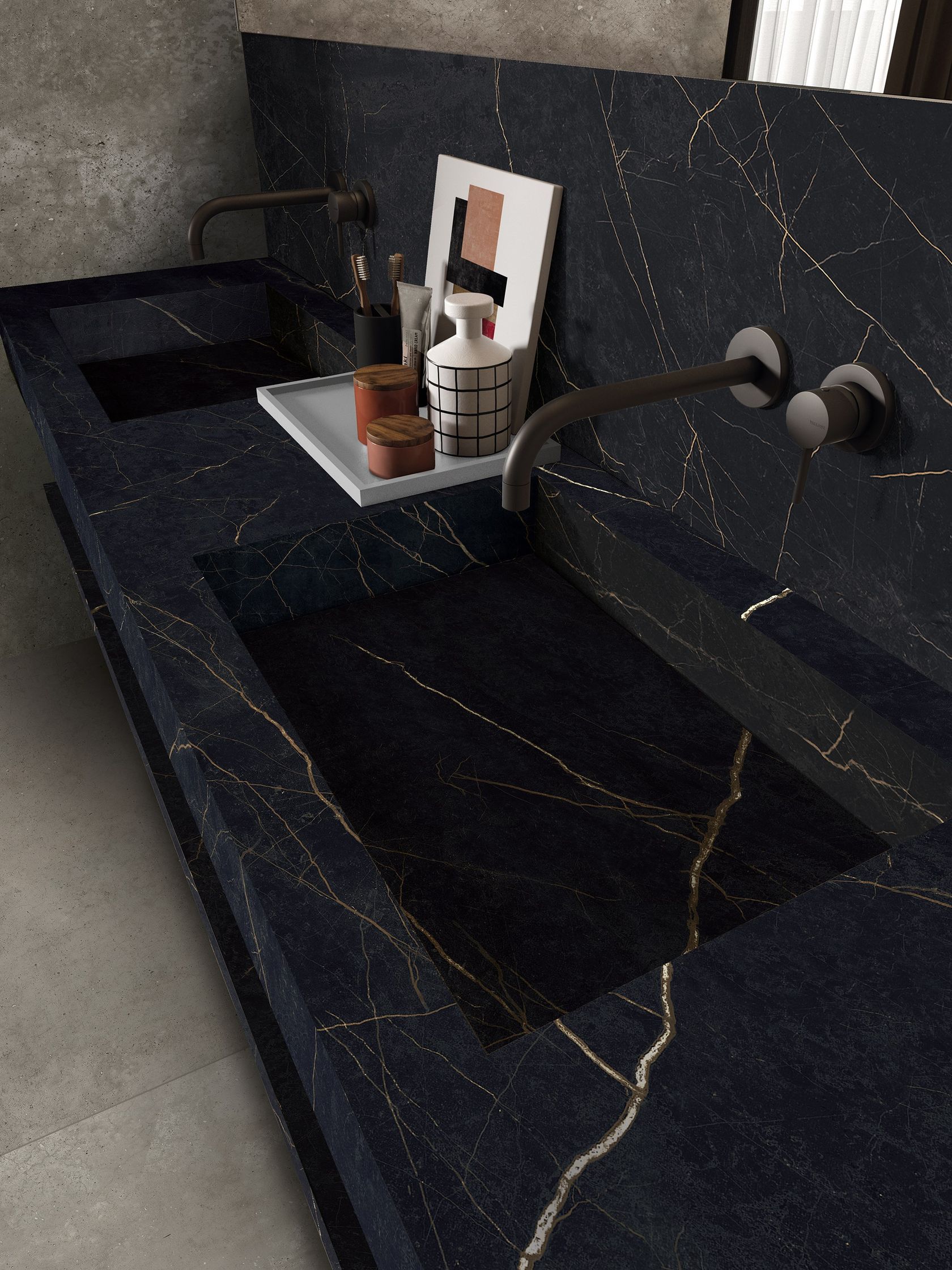 BATH DESIGN | Lavabo double By Flaviker