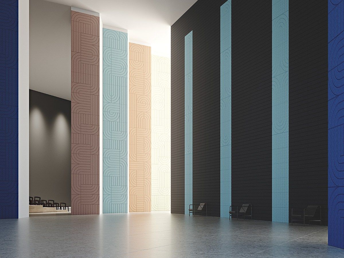 Wood wool Acoustic wall panel BAUX ACOUSTIC PANEL CURVE By BAUX design ...