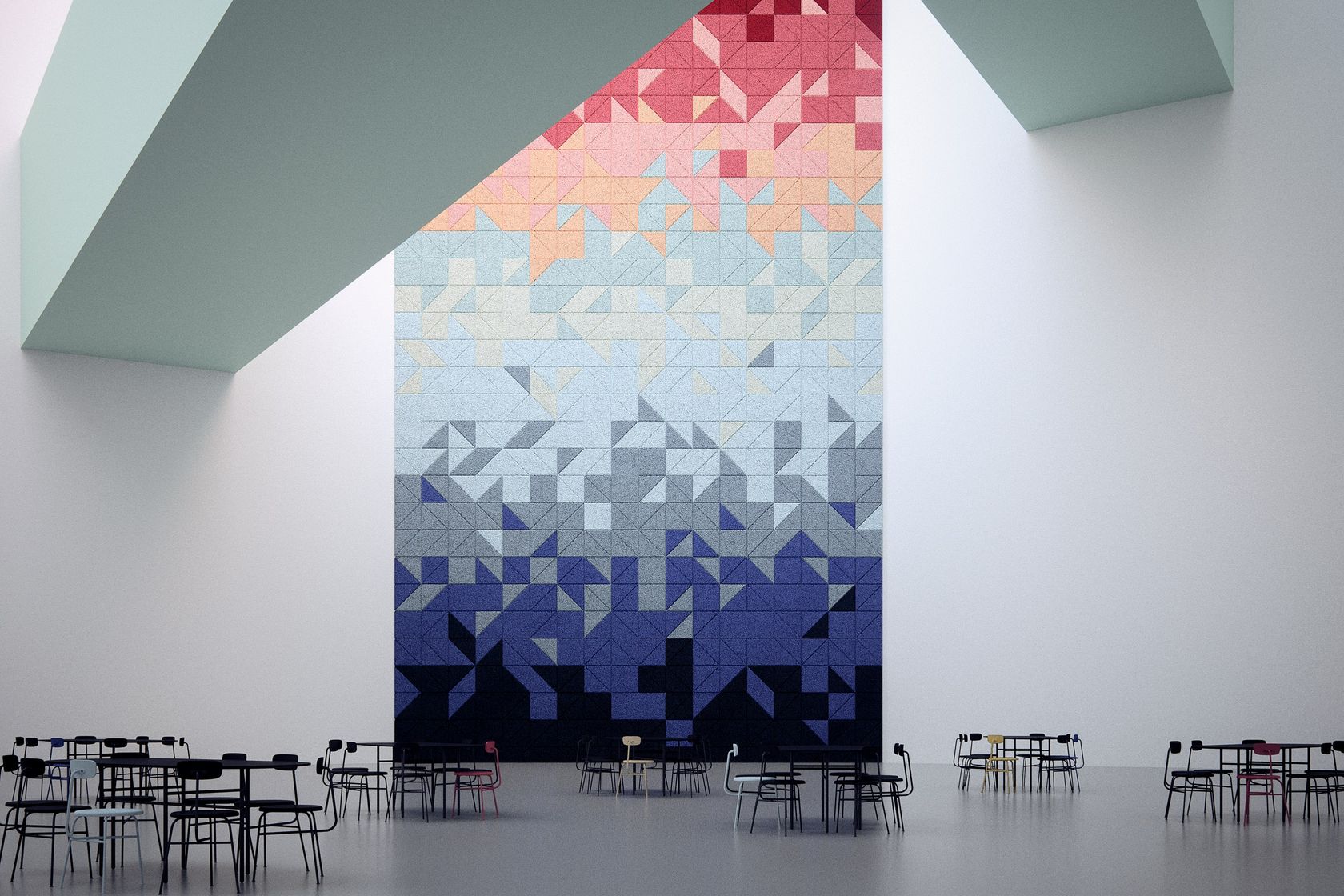 Acoustic Wood Wool Tiles BAUX ACOUSTIC TILES RECTANGLE By BAUX Design ...