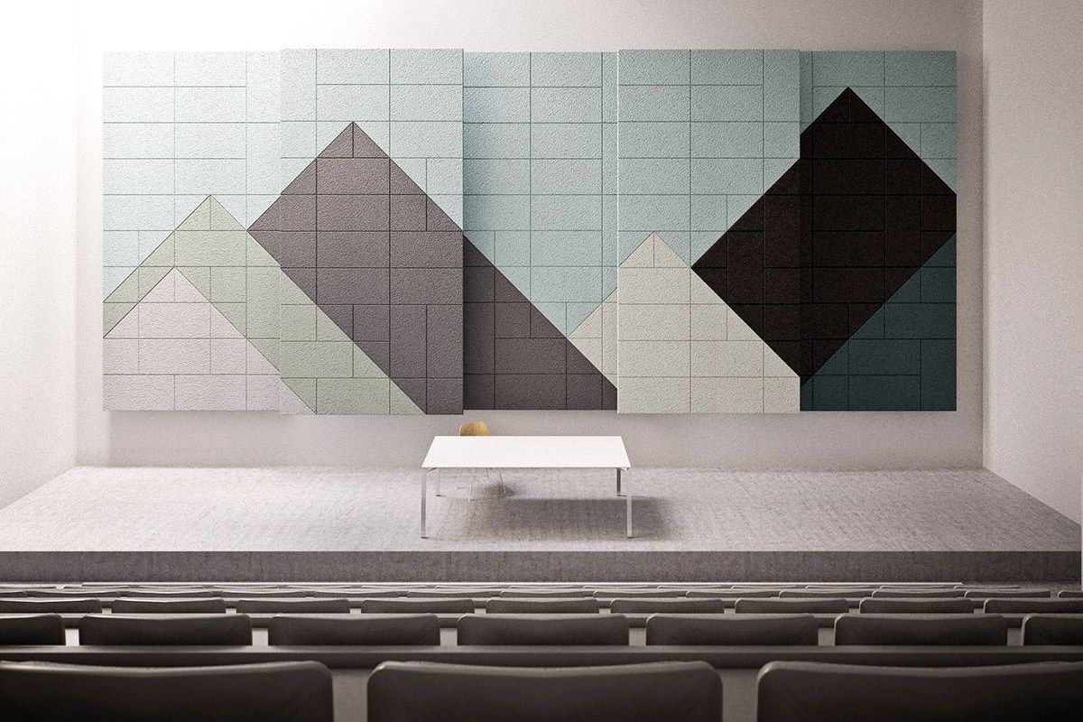 Acoustic Wood Wool Tiles BAUX ACOUSTIC TILES SQUARE By BAUX design Form ...