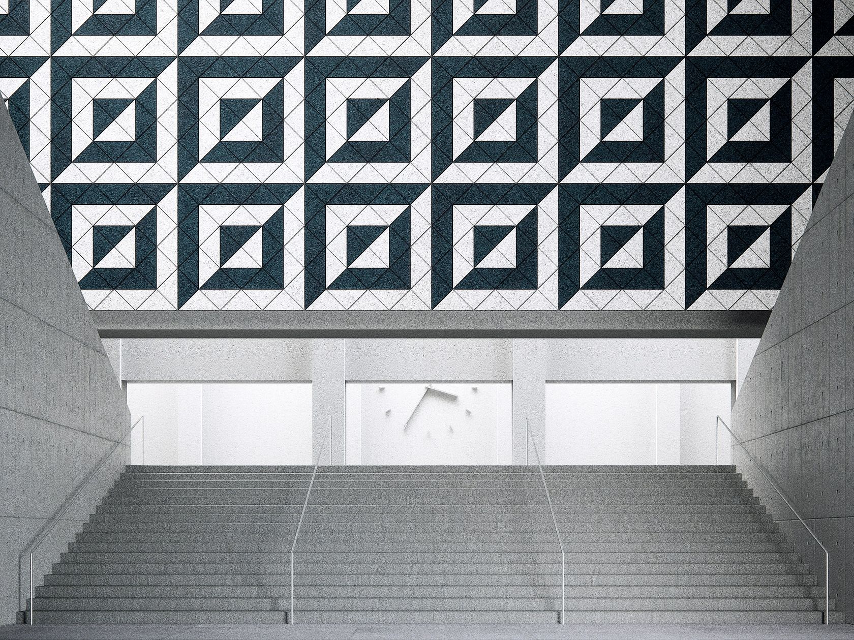 Acoustic Wood Wool Tiles BAUX ACOUSTIC TILES TRIANGLE By BAUX design ...