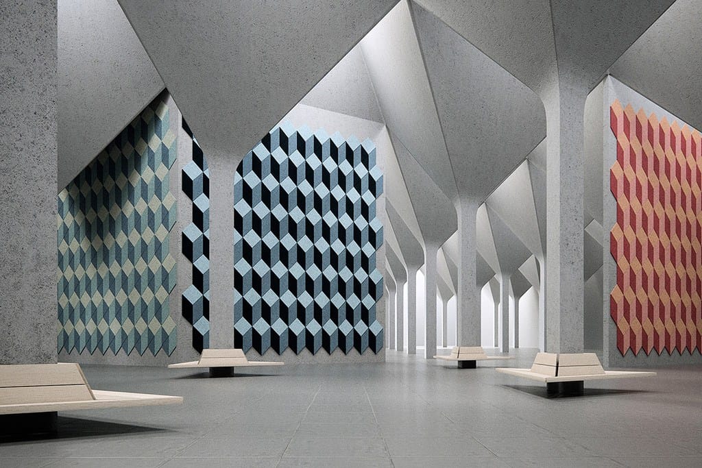 Decorative acoustical panel BAUX INSPIRATION By BAUX