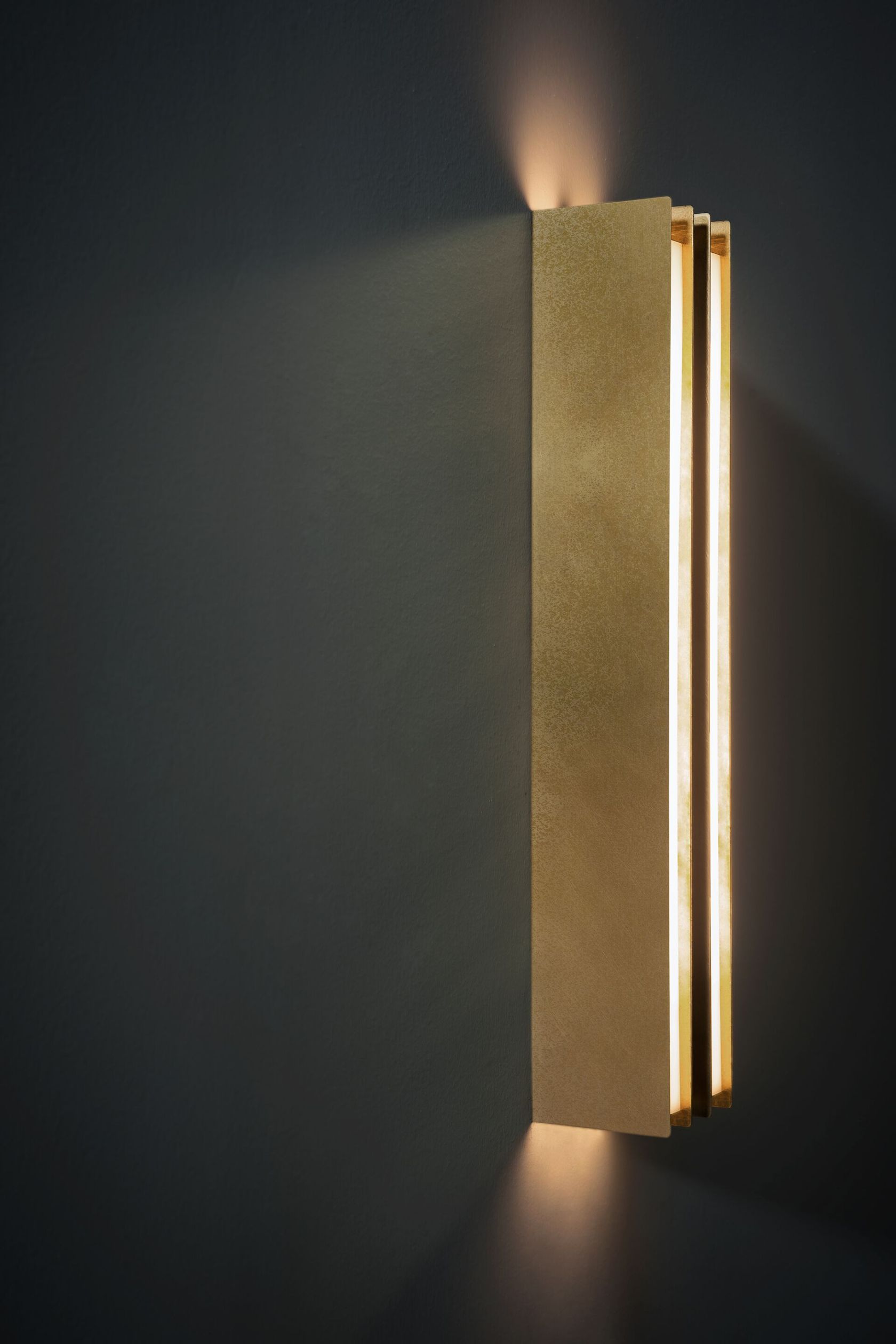BLADE LED brass wall light By BAXTER