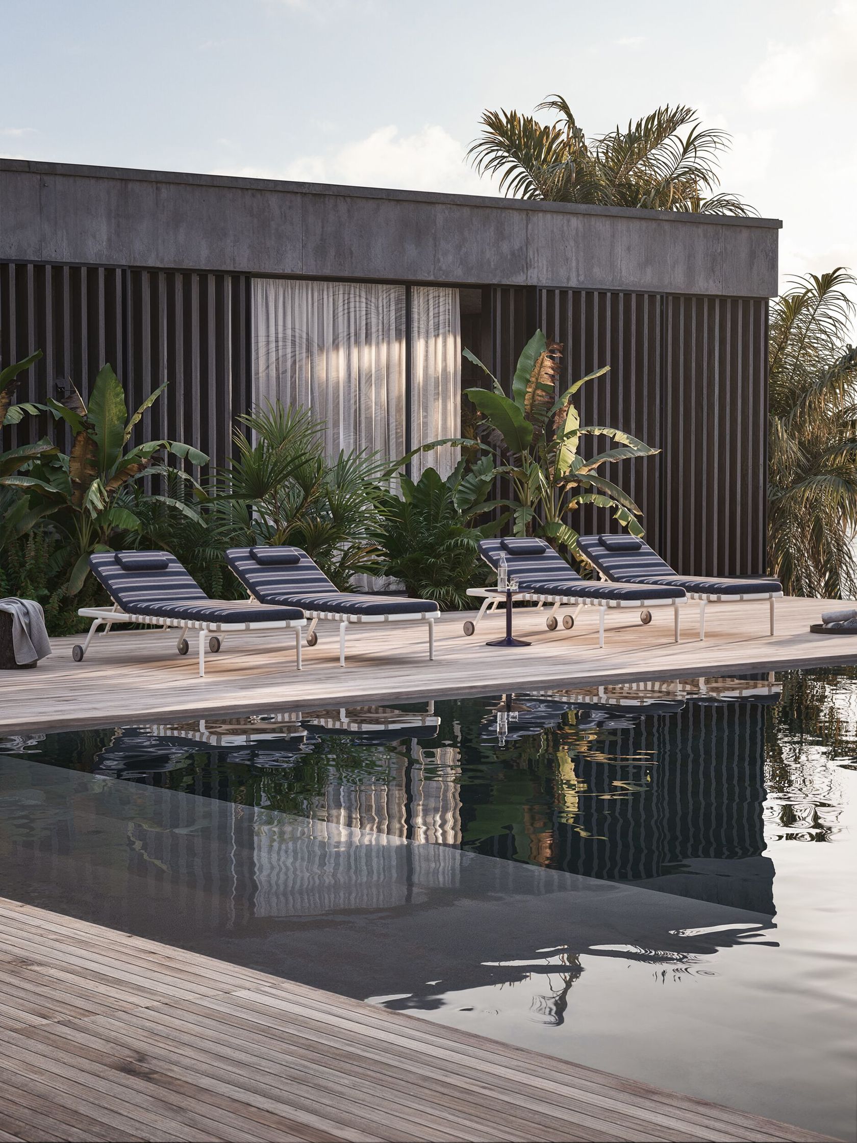 ERICA Sun lounger By B&B Italia Outdoor