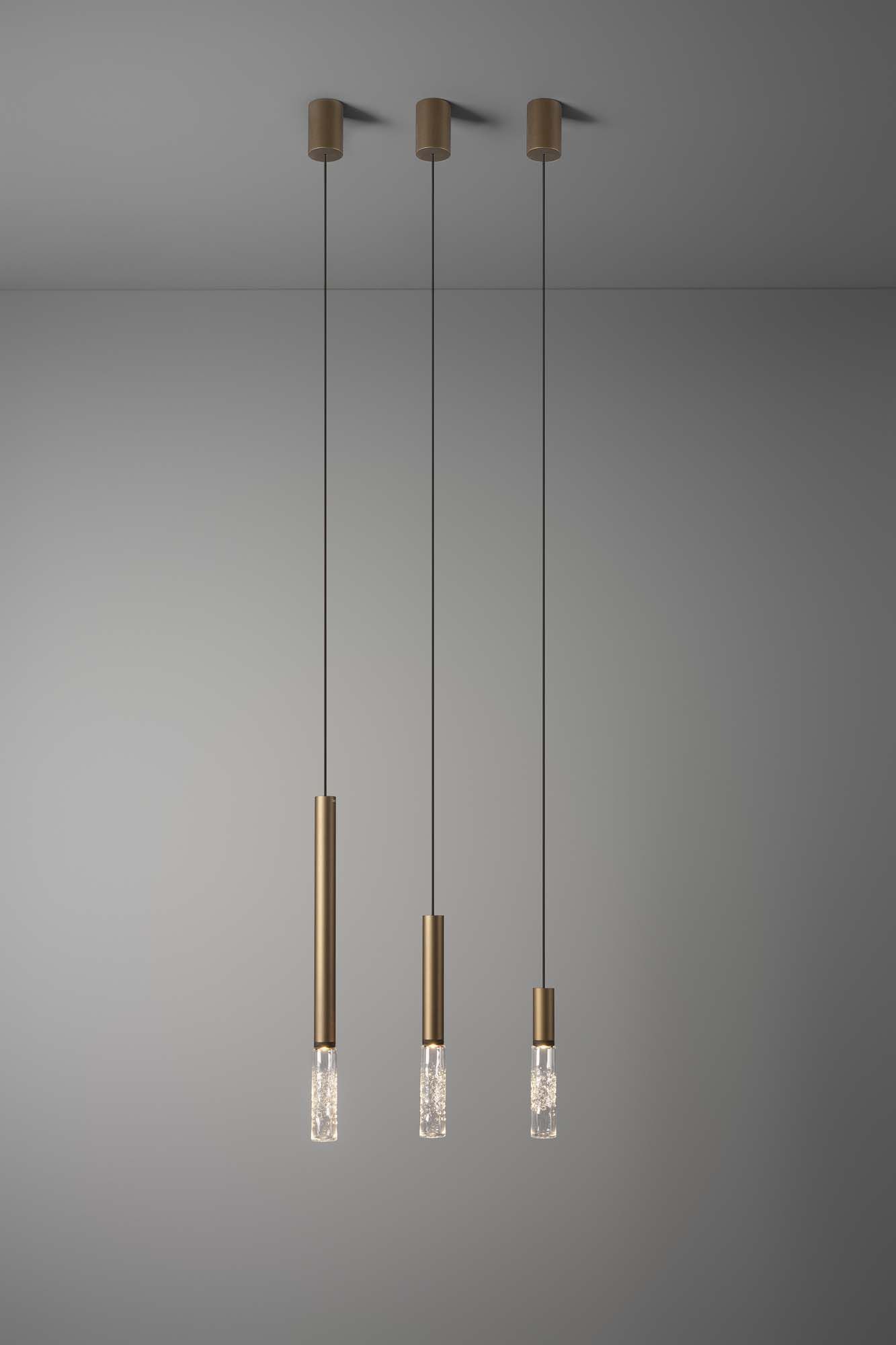 BEAM STICK GLASS LED glass pendant lamp By Olev | design Marc Sadler