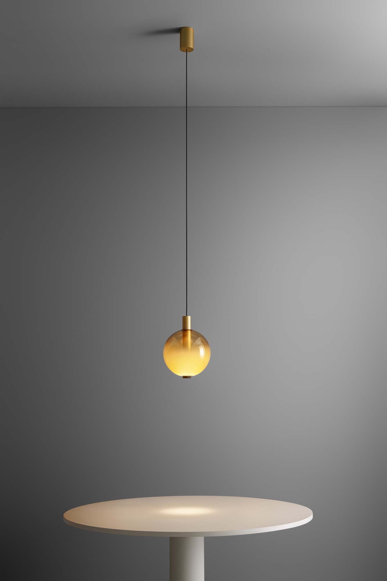 BEAM STICK NUANCE LED blown glass pendant lamp By Olev | design Marc Sadler
