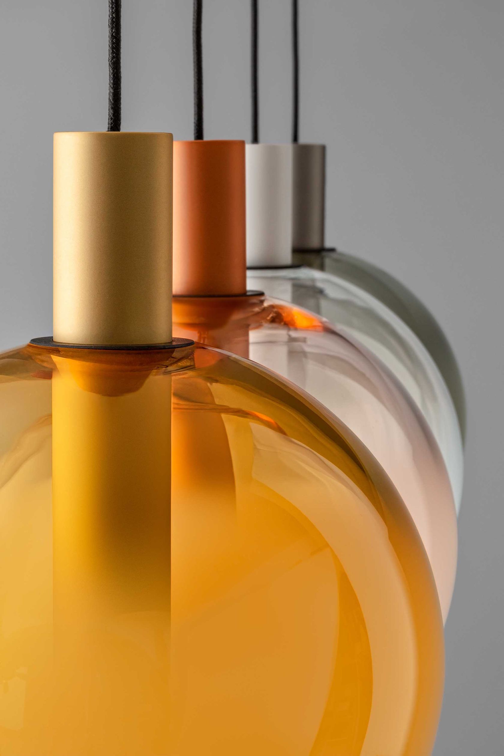 LED blown glass pendant lamp BEAM STICK NUANCE Beam Collection By Olev ...