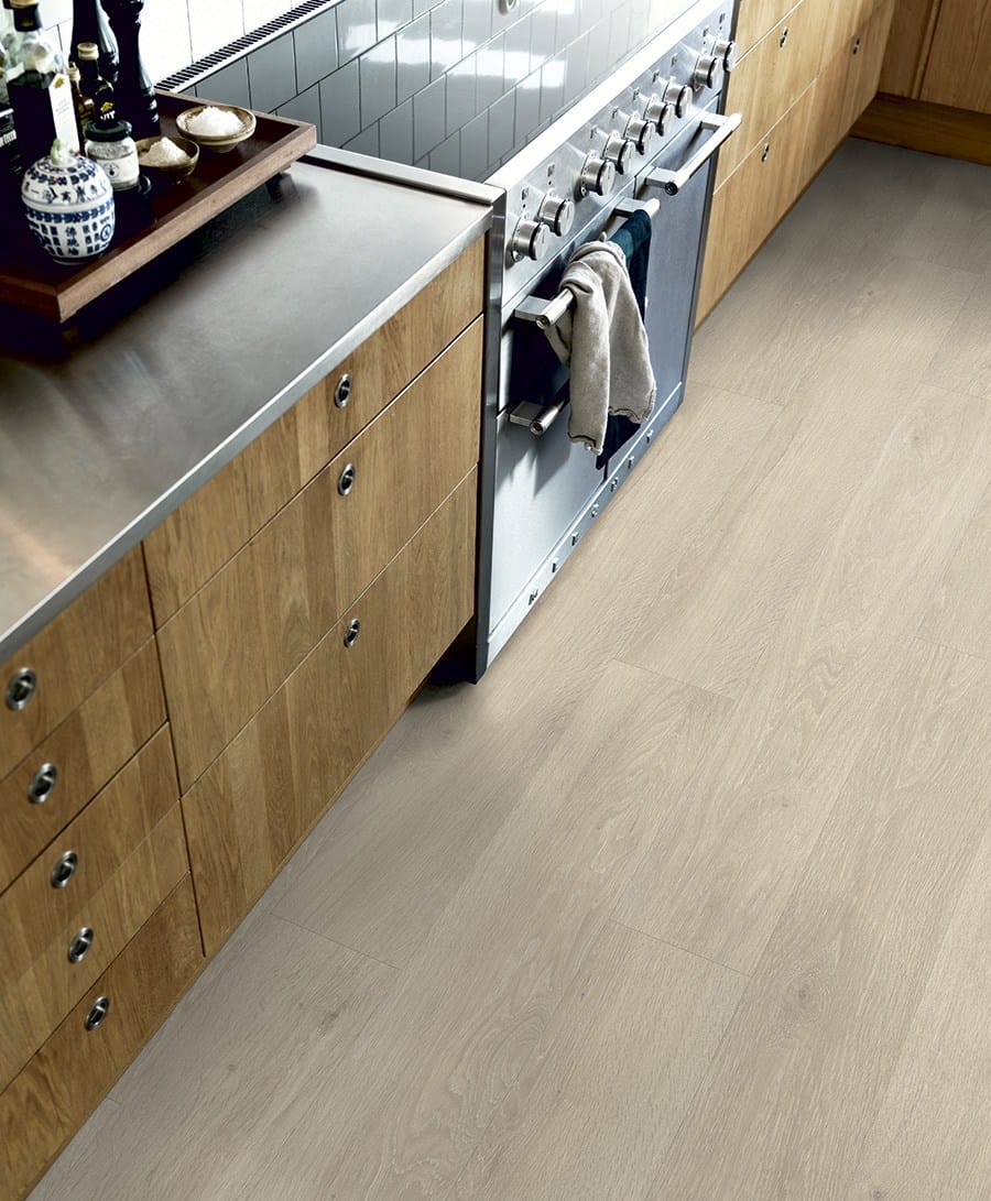 Vinyl flooring BEIGE WASHED OAK By Pergo