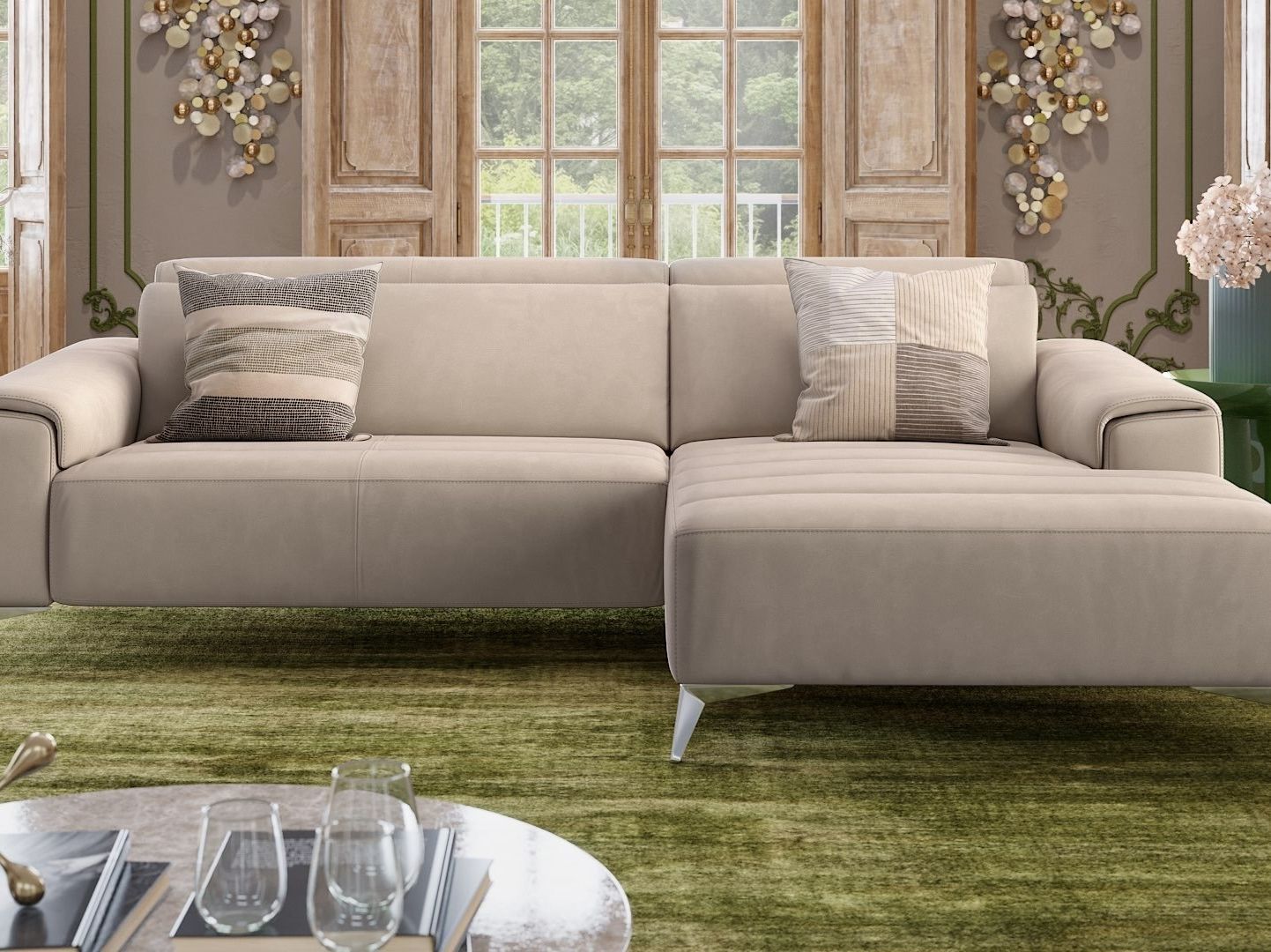 BELLA MINI Corner fabric sofa By Sofanella