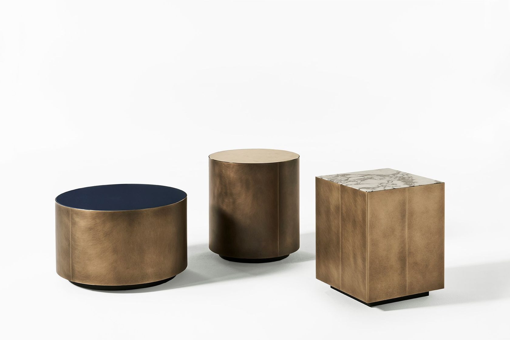 BELT | Square coffee table Square brass coffee table By Meridiani