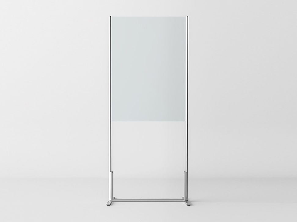 Free standing glass and aluminium screen BESAFE WALL BeSafe Collection ...