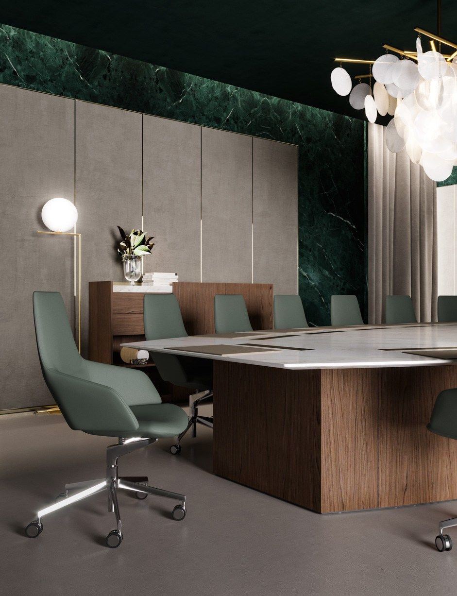 BESPOKE CONFERENCE TABLES | Marble meeting table By PROF