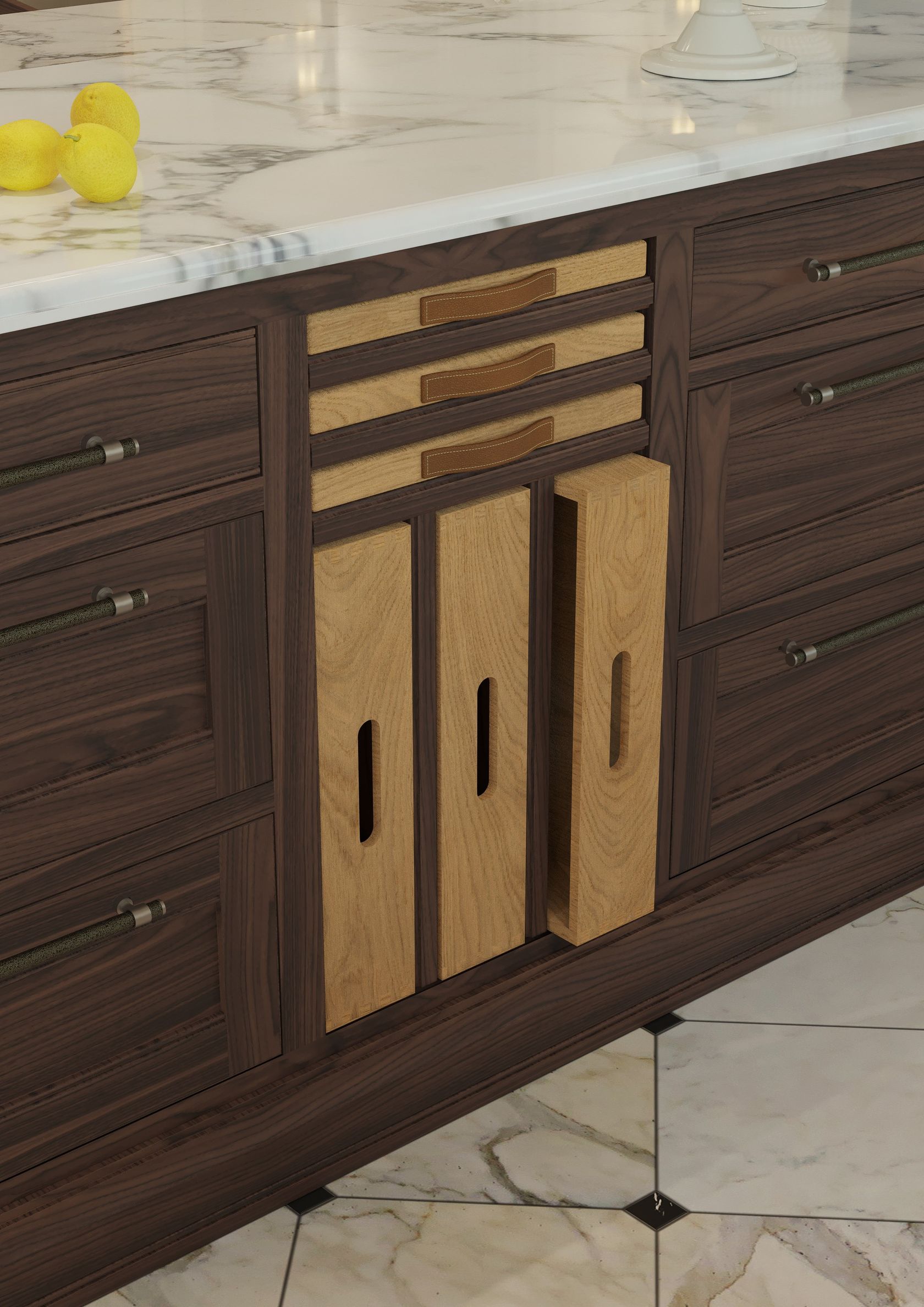 BETH English style kitchen with island By Martini Interiors