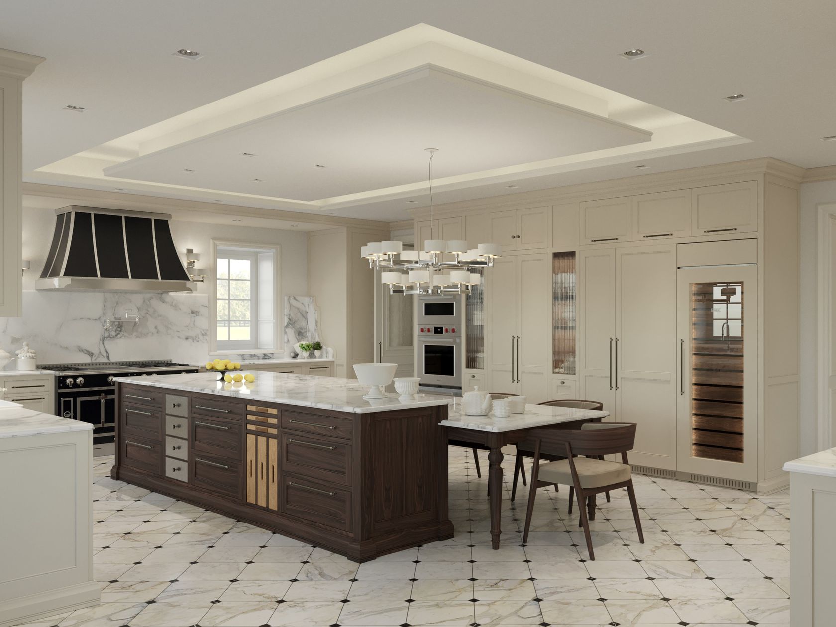 BETH English style kitchen with island By Martini Interiors