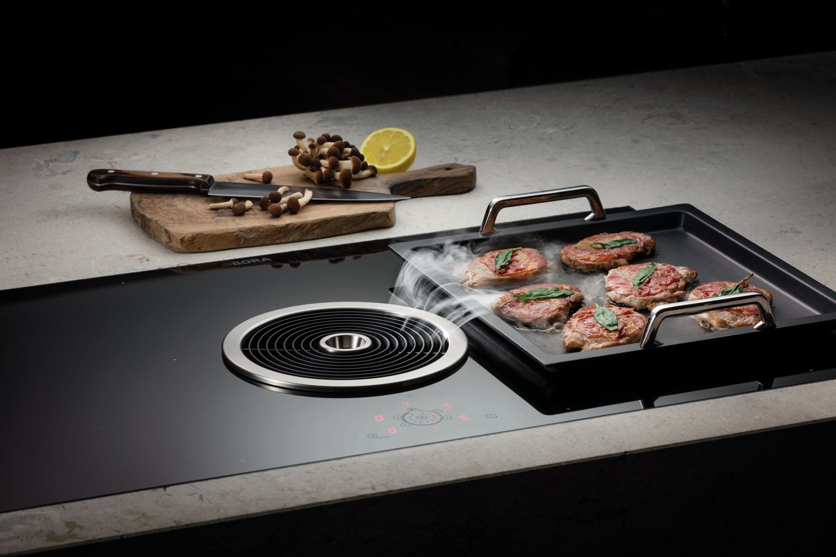 BORA BASIC Surface induction glass ceramic cooktop By Bora
