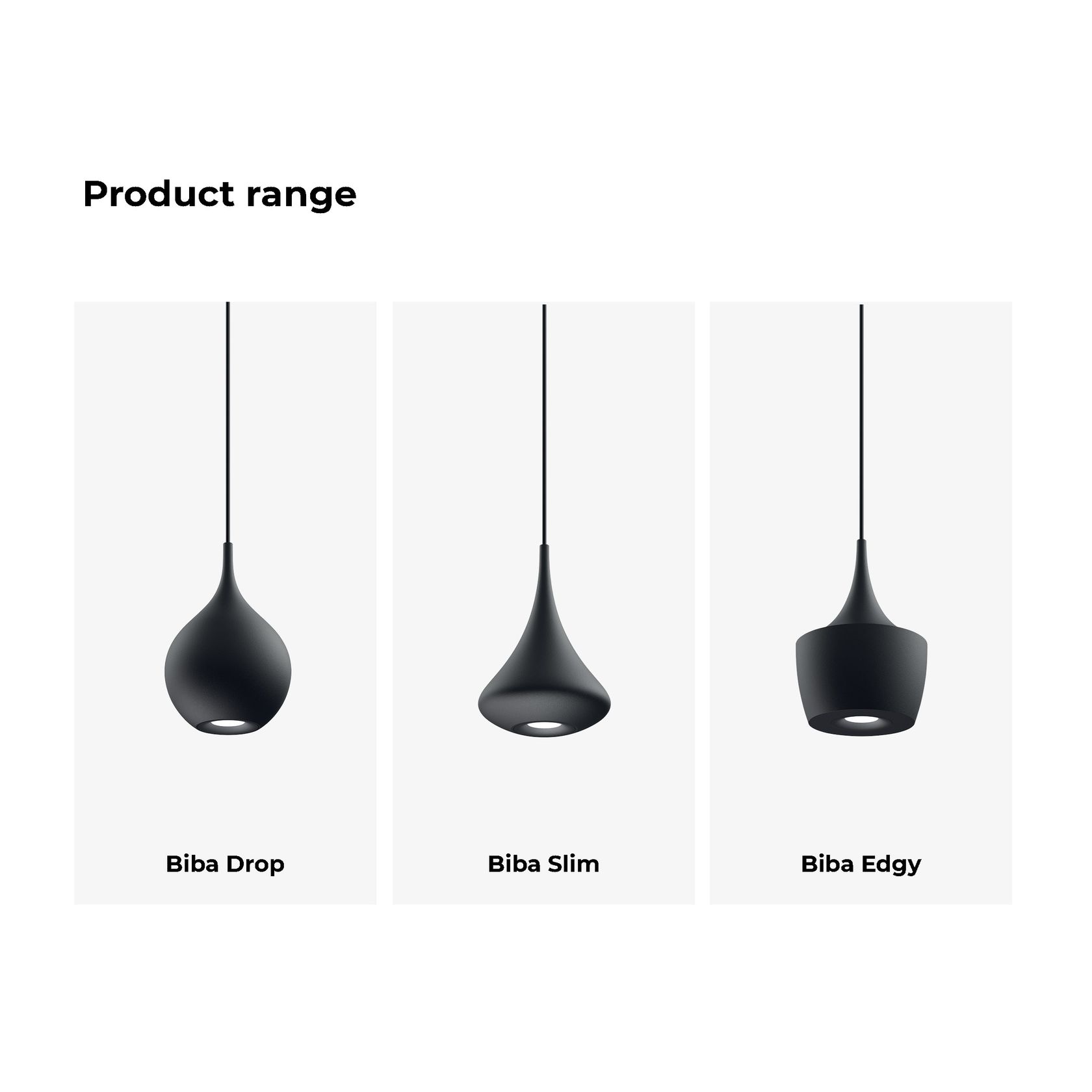 BIBA DROP LED aluminium pendant lamp By Intra lighting