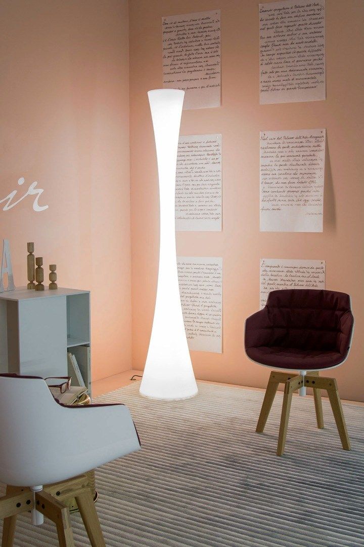 Polyethylene floor lamp with dimmer BICONICA POL By Martinelli Luce ...