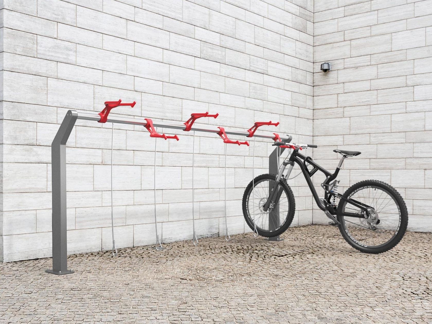 Steel bicycle rack BIELLA By Metalco design Massimo Tasca