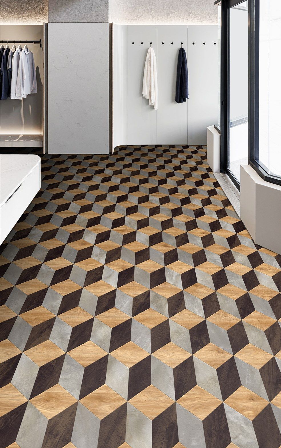 LVT flooring STUDIO MOODS - BIG DIAMOND By IVC Commercial