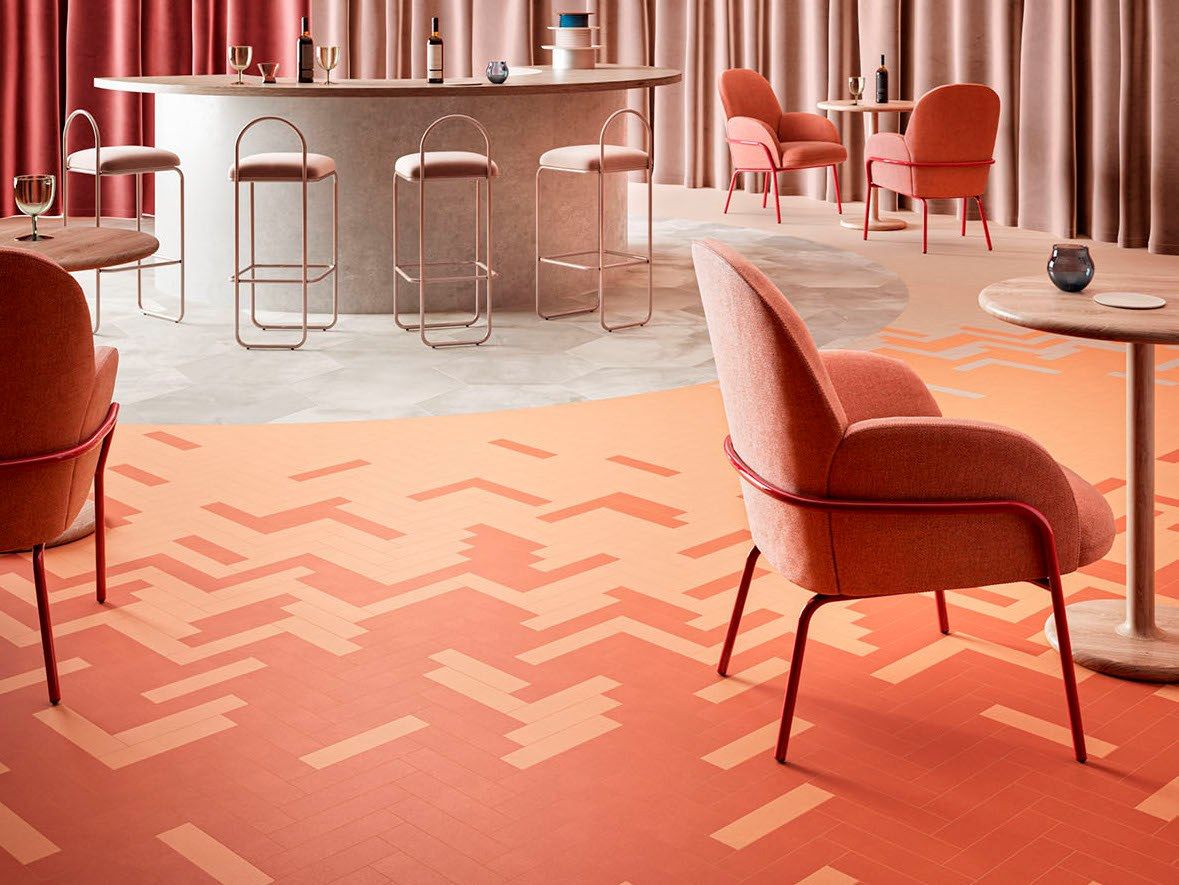 STUDIO MOODS - BIG HEXAGON LVT flooring By IVC Commercial