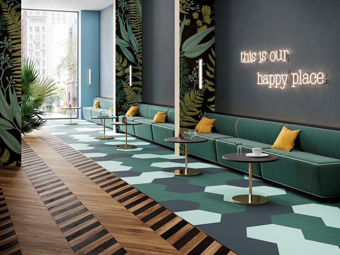 STUDIO MOODS - BIG HEXAGON LVT flooring By IVC Commercial