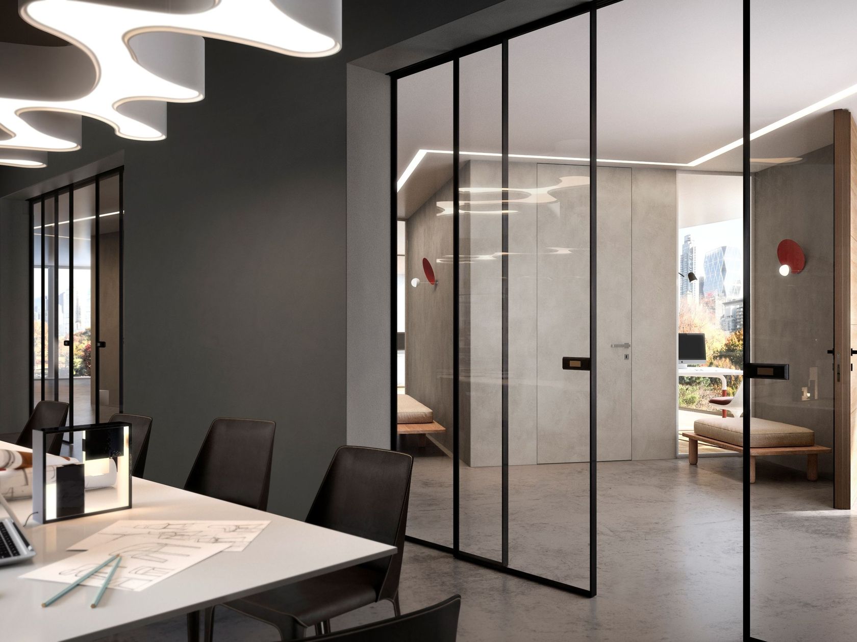 BILATO Flush-fitting door By GAROFOLI