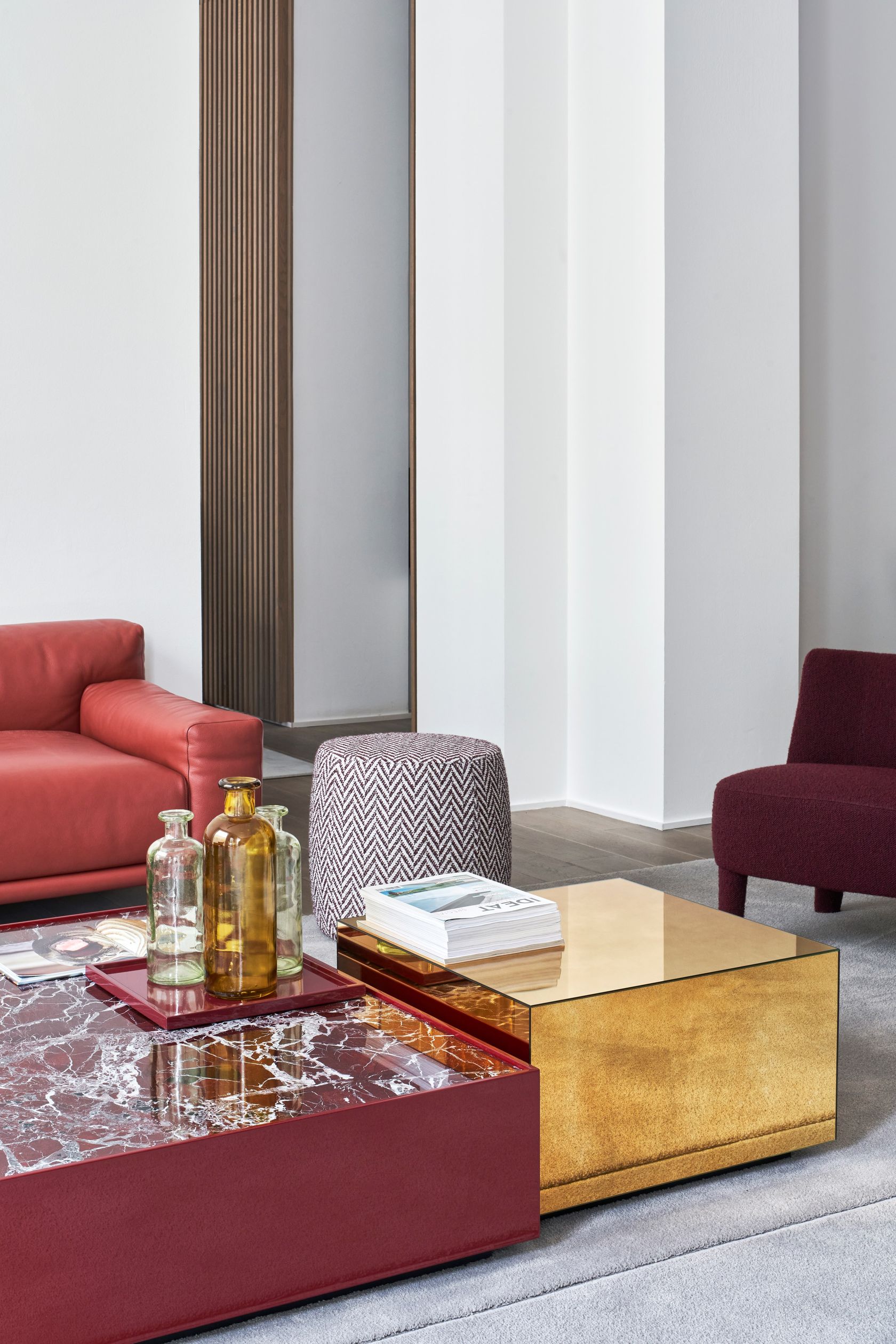 Coffee table for living room BLAKE By Meridiani design Andrea Parisio