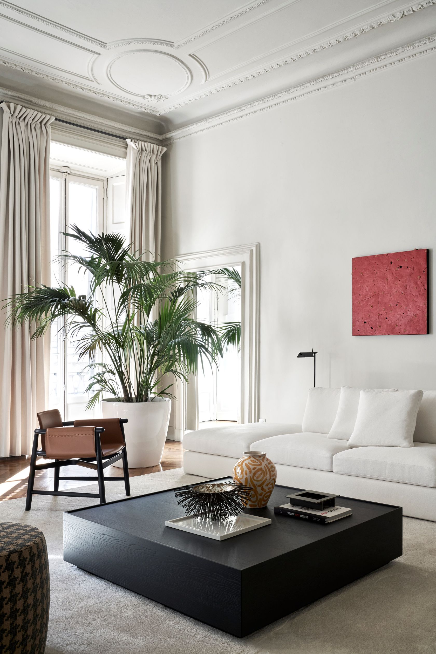 Coffee table for living room BLAKE By Meridiani design Andrea Parisio