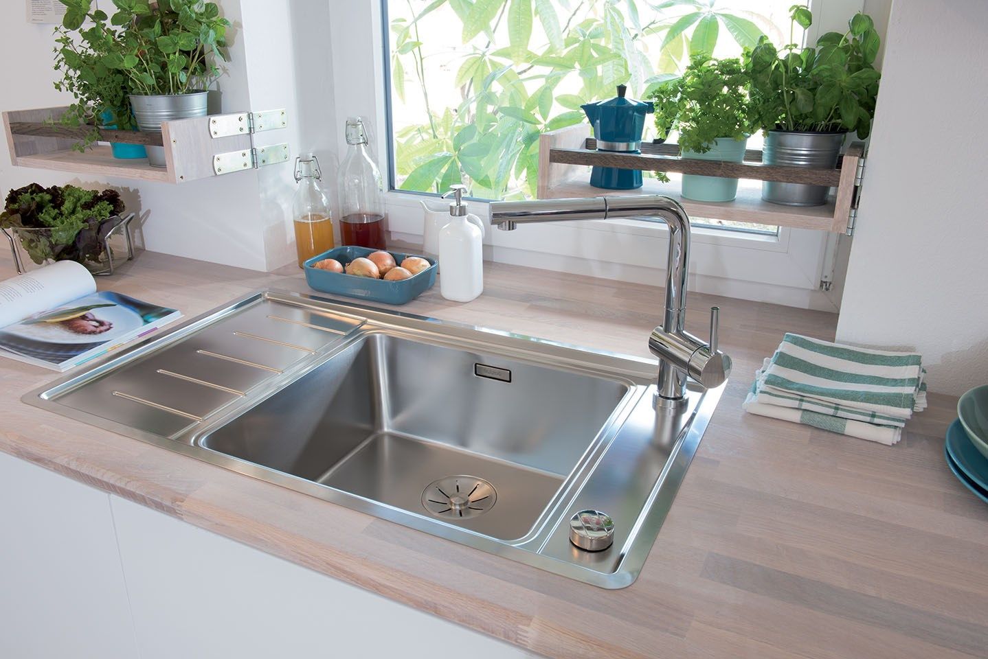 Fregadero 1 seno con escurridor BLANCO ANDANO XL 6 S-IF Compact By Blanco
