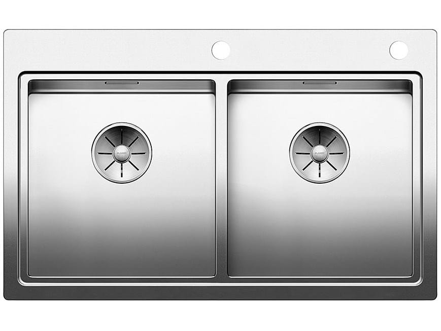 2 bowl built-in stainless steel sink BLANCO DIVON II 8-IF By Blanco