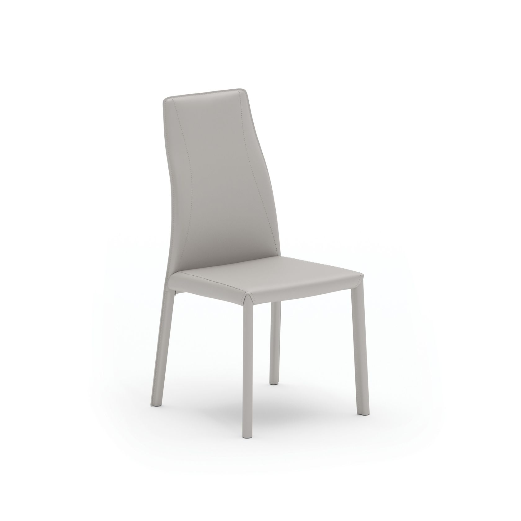 BLITZ Sedia imbottita in pelle By Ozzio Italia | design Studio Ozeta