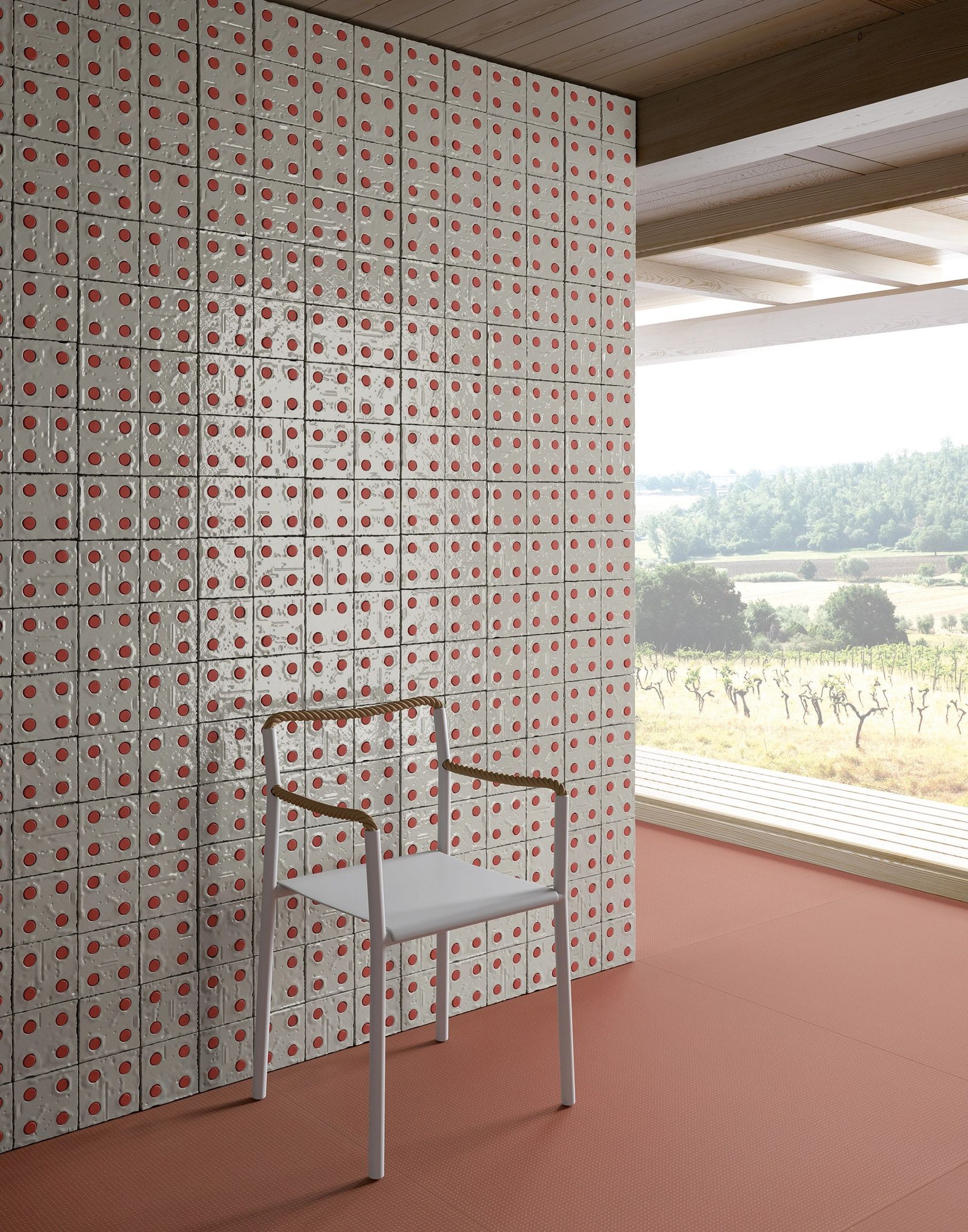 BLOC GLOSSY PEARL Terracotta element for partition wall By Mutina ...